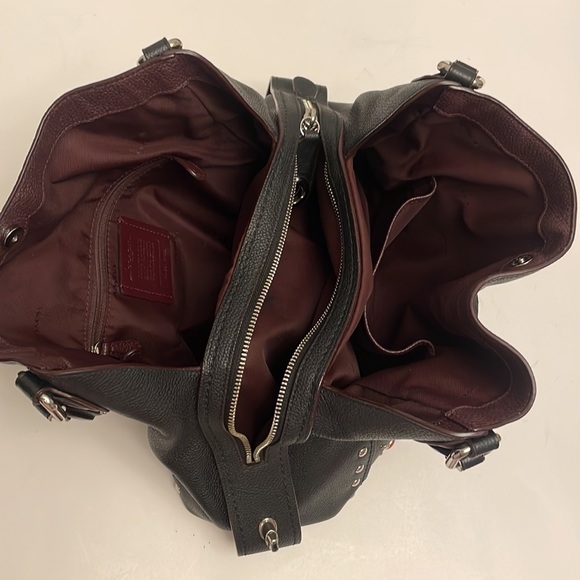 Coach | Bags | Coach Edie Western Rivet Pebble Leather Bag | Poshmark